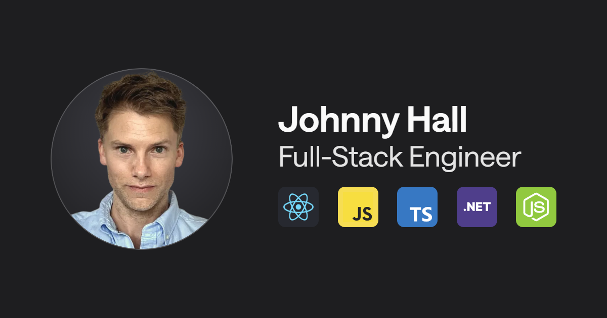 Johnny Hall – Software Engineer Portfolio